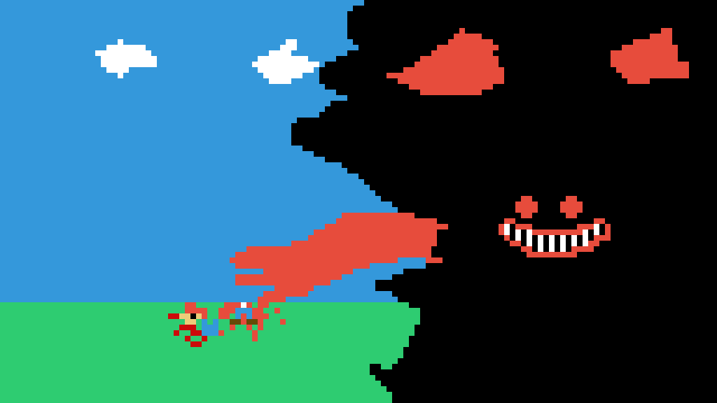 Pixilart - Demented Mario by ThePixilArtist