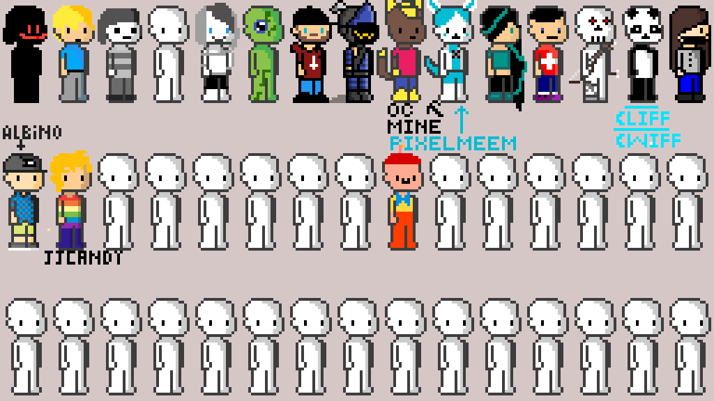 Editing Design your own character!!!! - Free online pixel art drawing ...