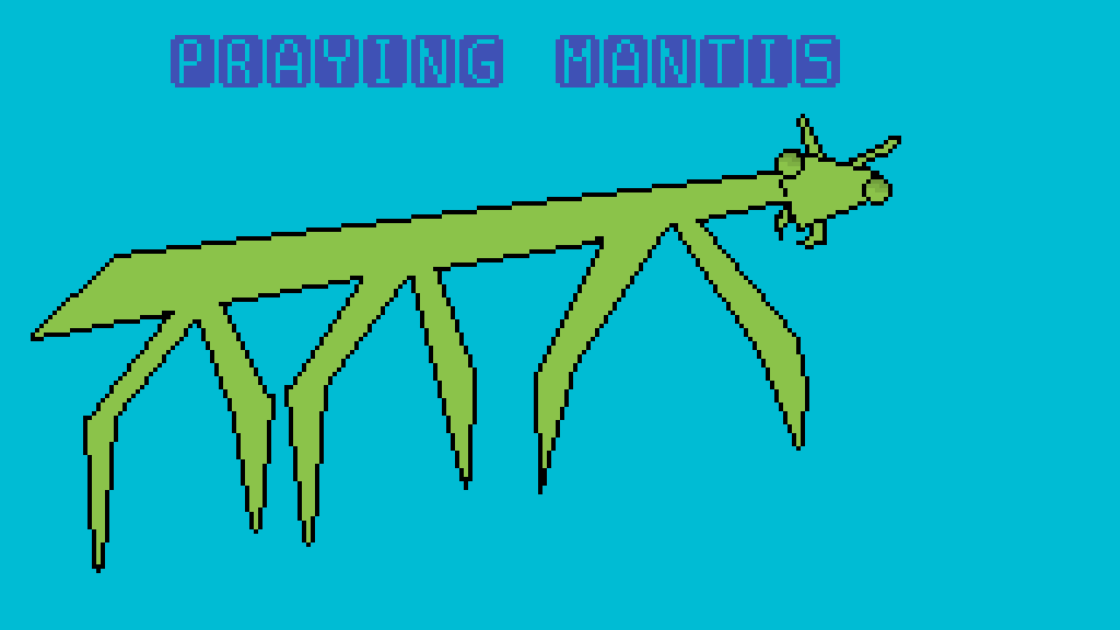 Pixilart - Praying Mantis by astrodoctor