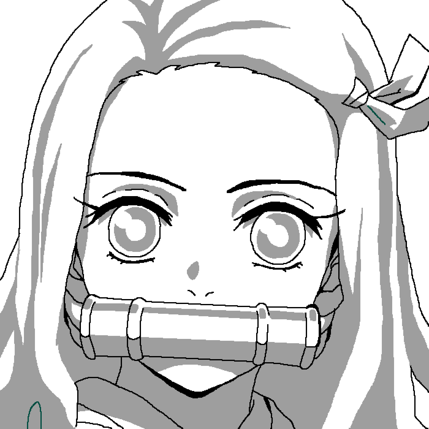 Pixilart - Nezuko base by Perpeli