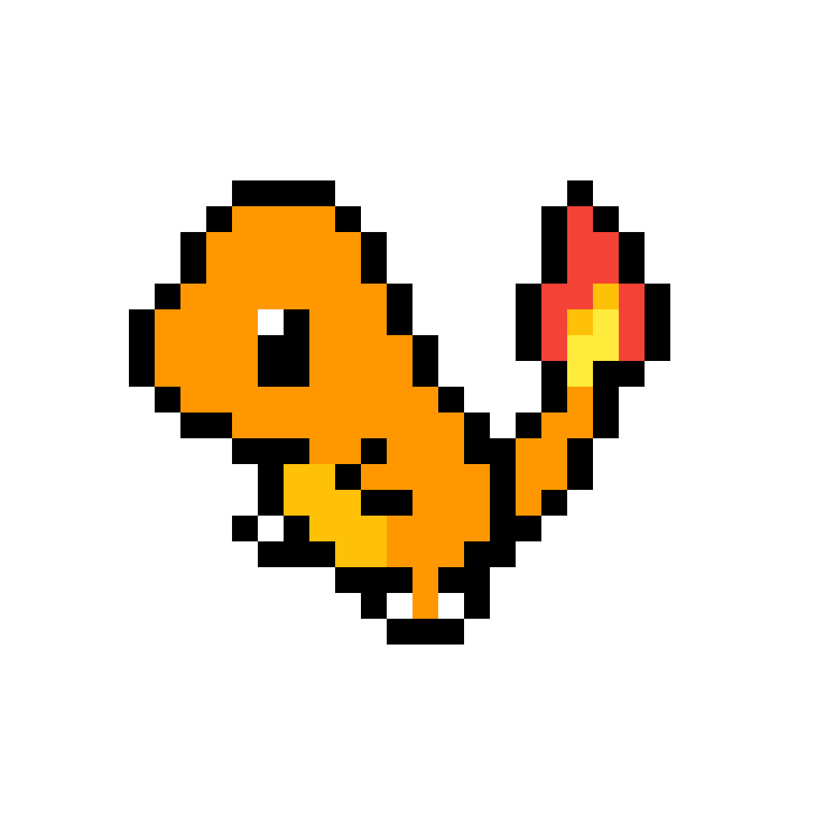 Pixilart - Charmander Pixel Art by Chickorita5405