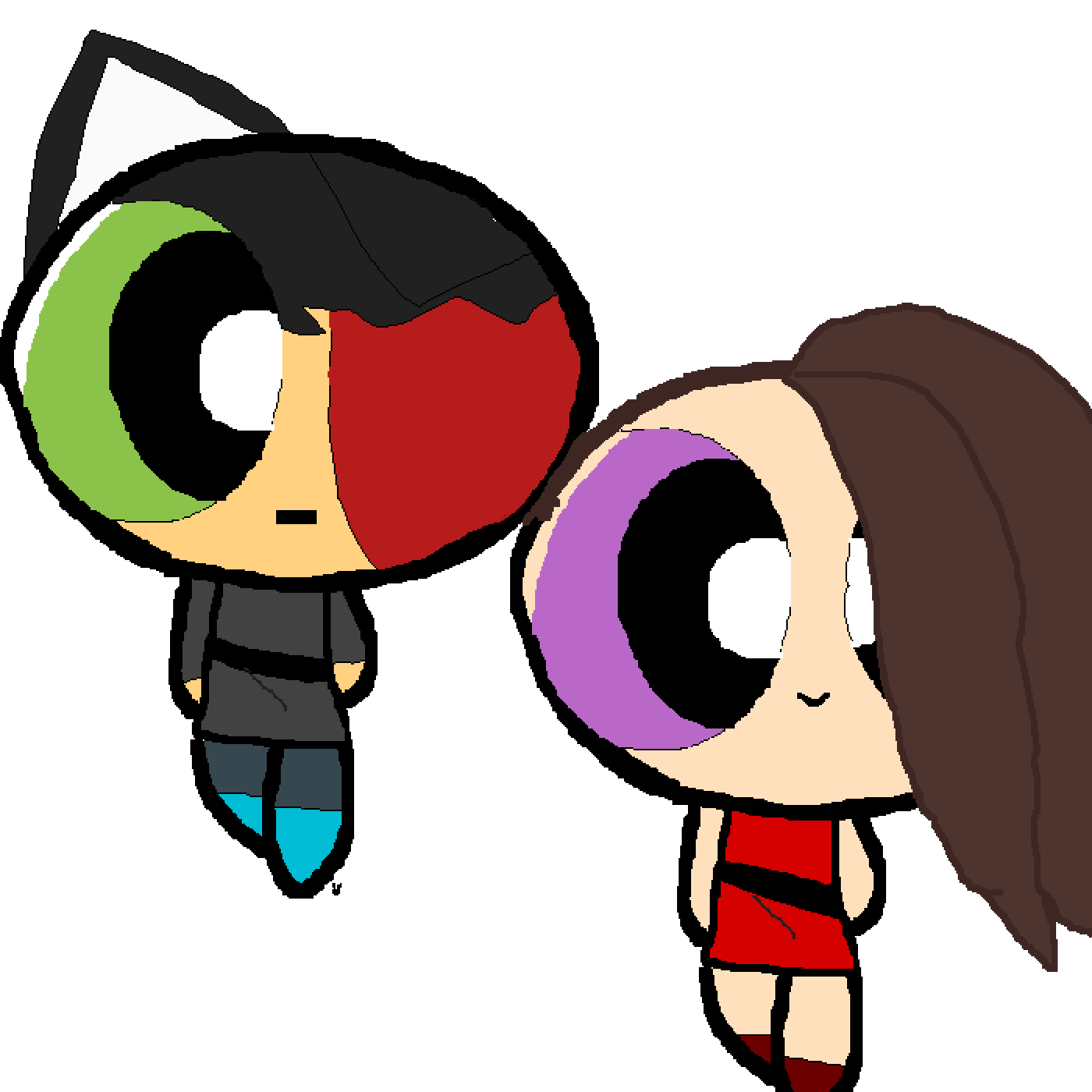 Editing me as a powerpuff girl - Free online pixel art drawing tool ...