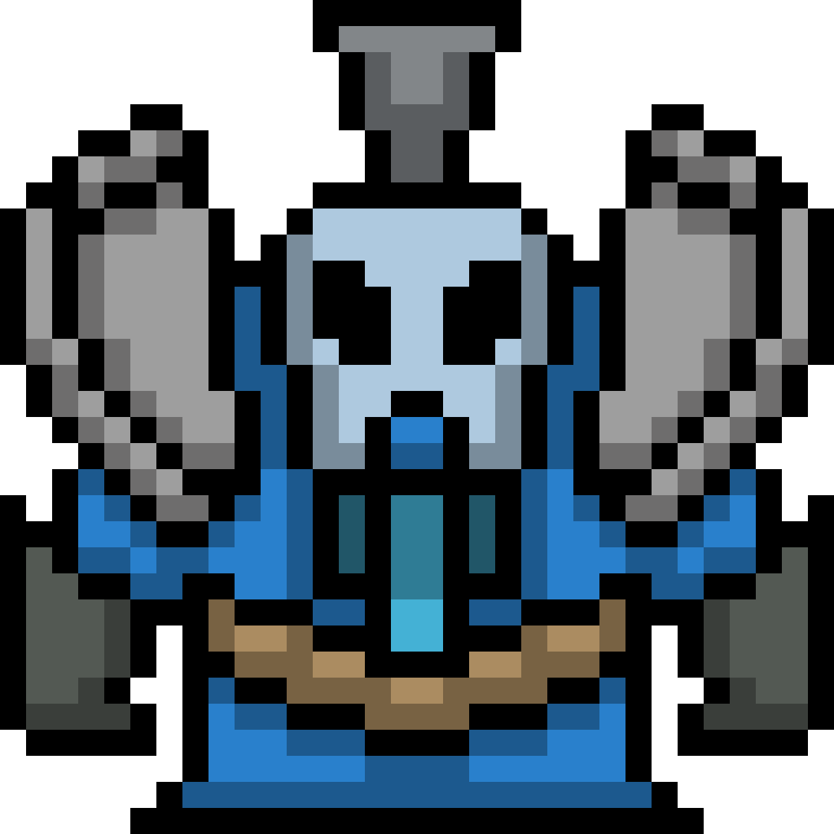Pixilart - Blue Creep (Melee) by aRandomChii
