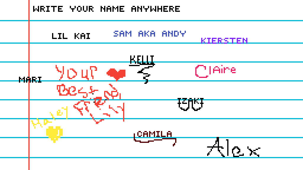 Editing signature Collab - Free online pixel art drawing tool - Pixilart