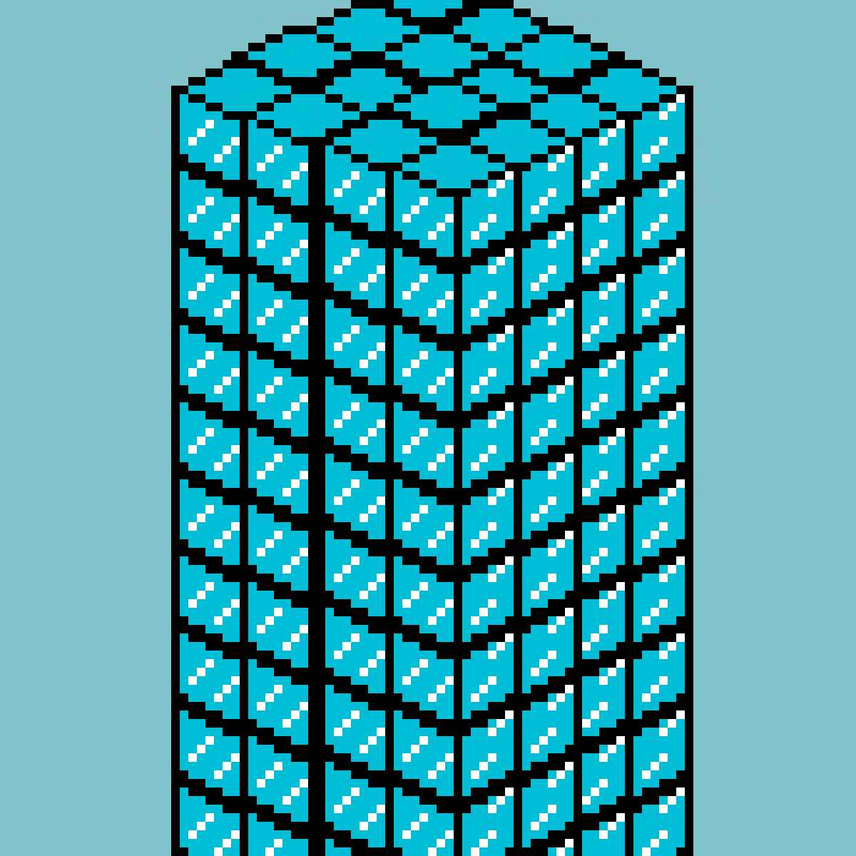 Pixilart - Ice cube building by Leo1203