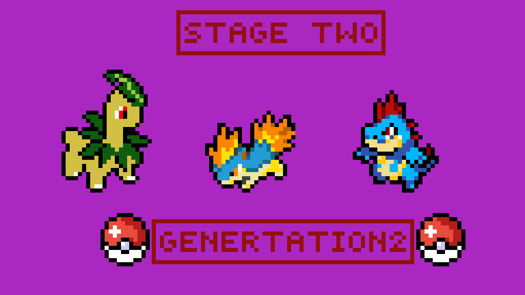 Pixilart - Pokemon: Johto Starters Stage 2 by Bluxio