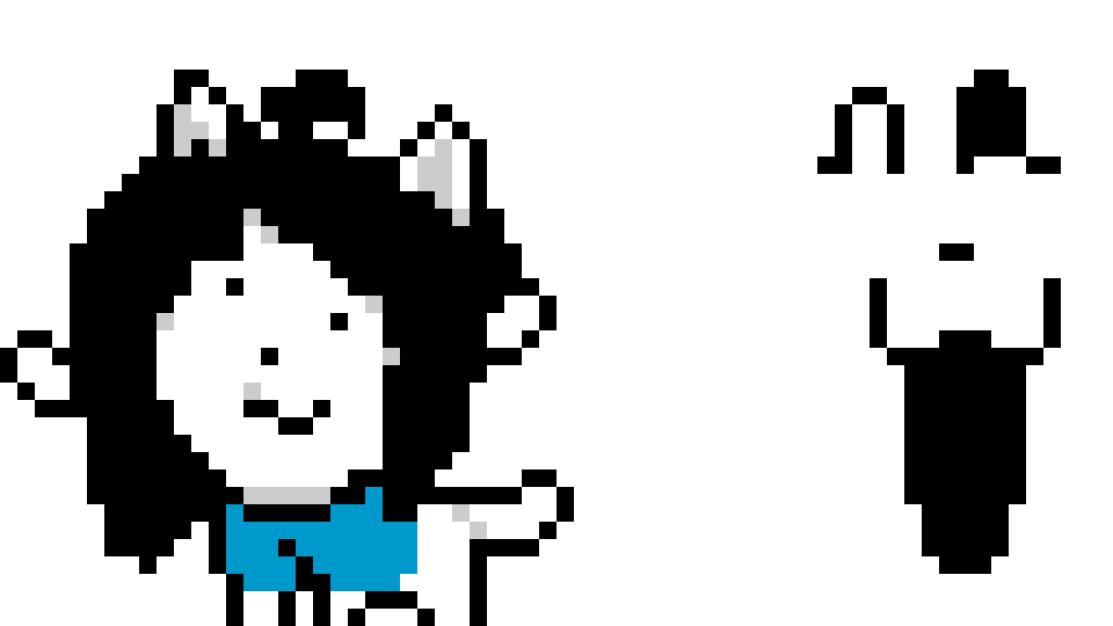 Editing Temmie - Free online pixel art drawing tool - Pixilart