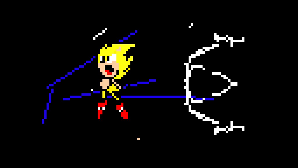 Editing super sonic pixel art - Free online pixel art drawing tool ...