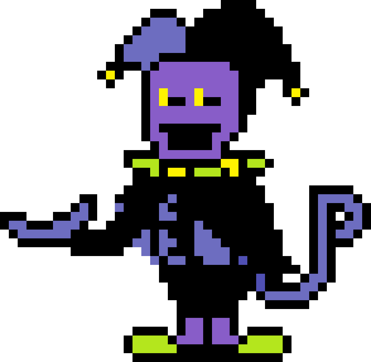 Pixilart - Purple Jester V2 by ThatBratCohen