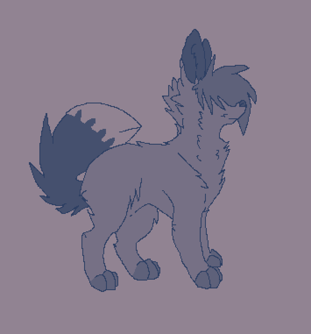 Emo Wolf Adoptable By Fantastic Wolf. Emoji Mix Of A Combination