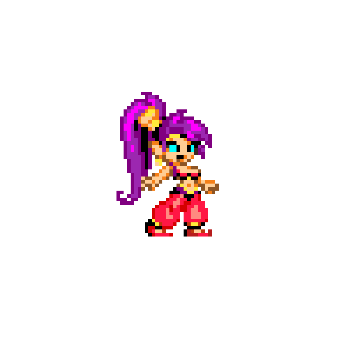 Editing Shantae - Free online pixel art drawing tool - Pixilart