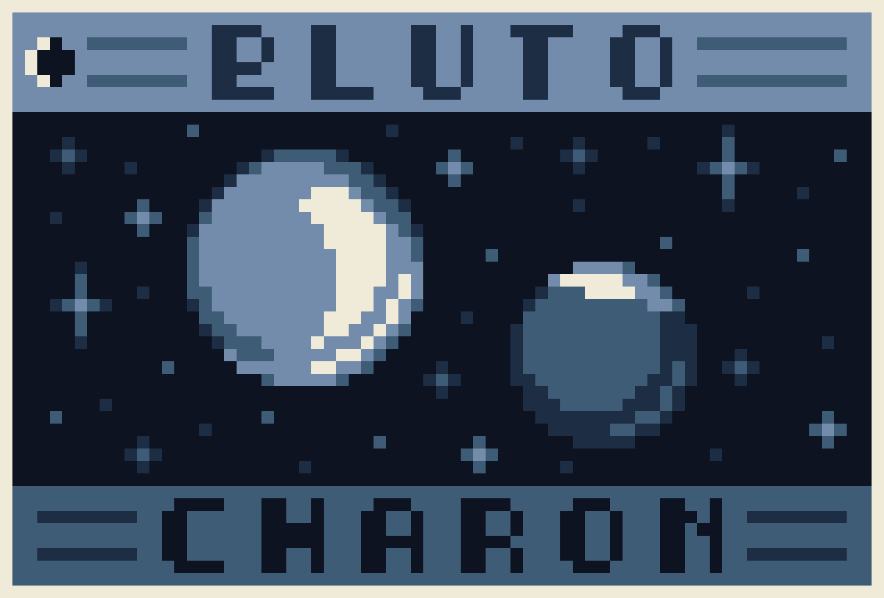 Pixilart - Pluto and charon by Eclipse89
