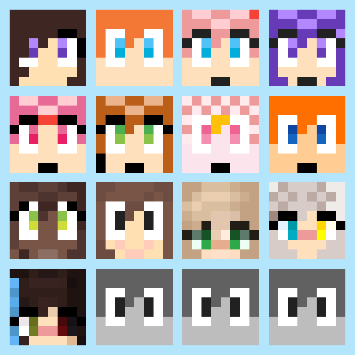 Editing my minecraft head - Free online pixel art drawing tool - Pixilart