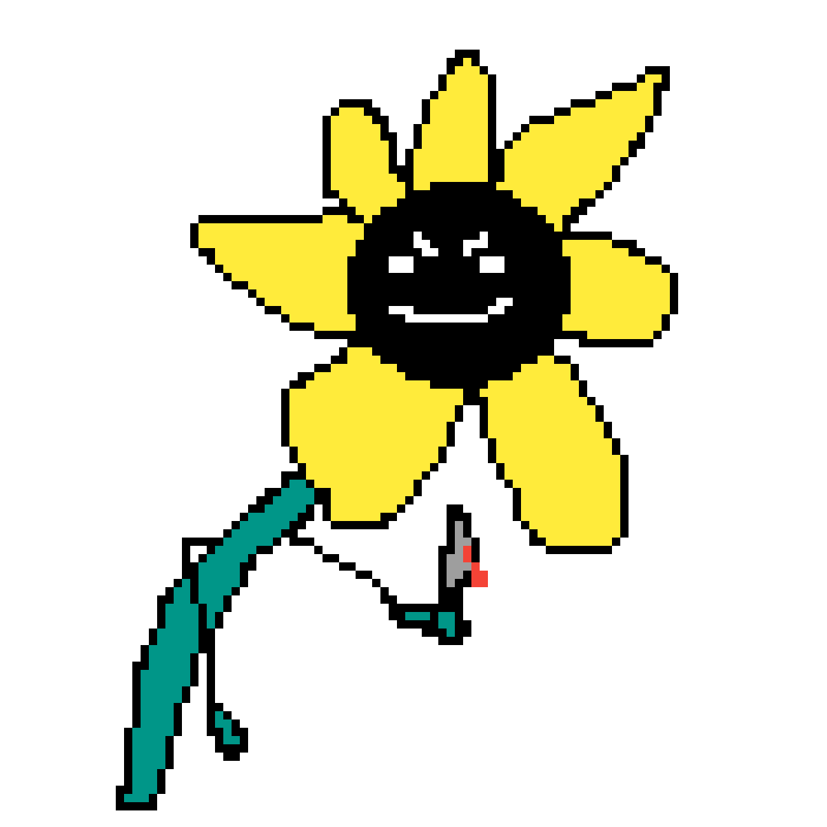 Pixilart - Evil Flower by Mateeseabeast