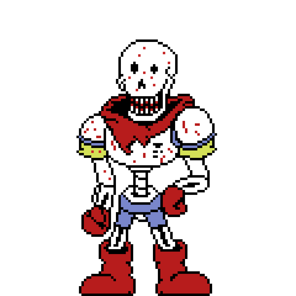 Pixilart - horrortale papyrus by Sillysalmon57