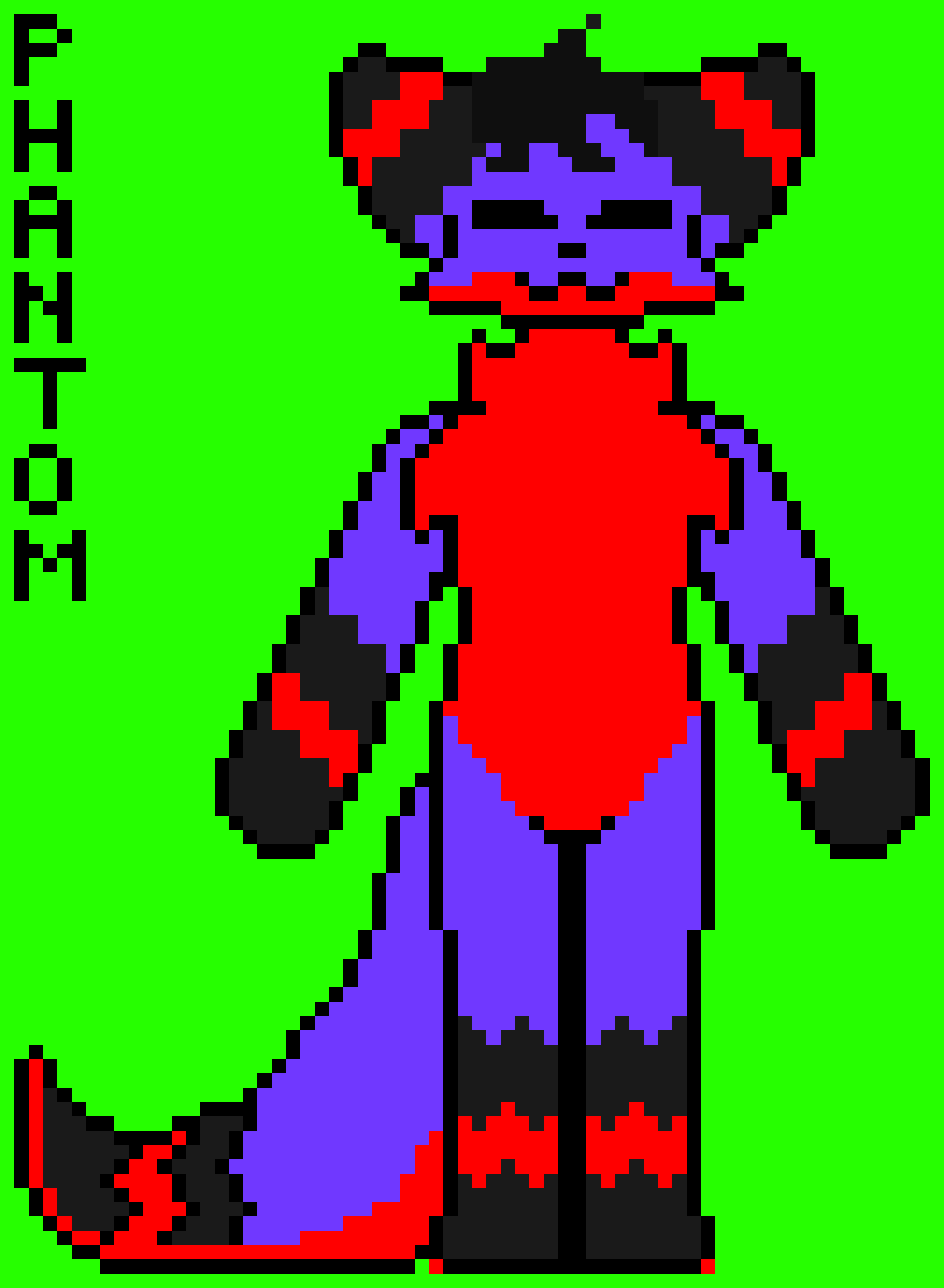 Pixilart - Phantom by WolfeeWow