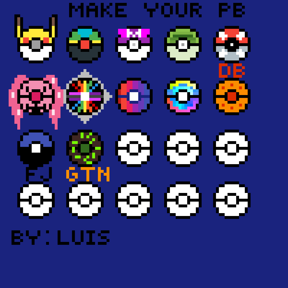 Pixilart - create your own poke'ball by lowkey