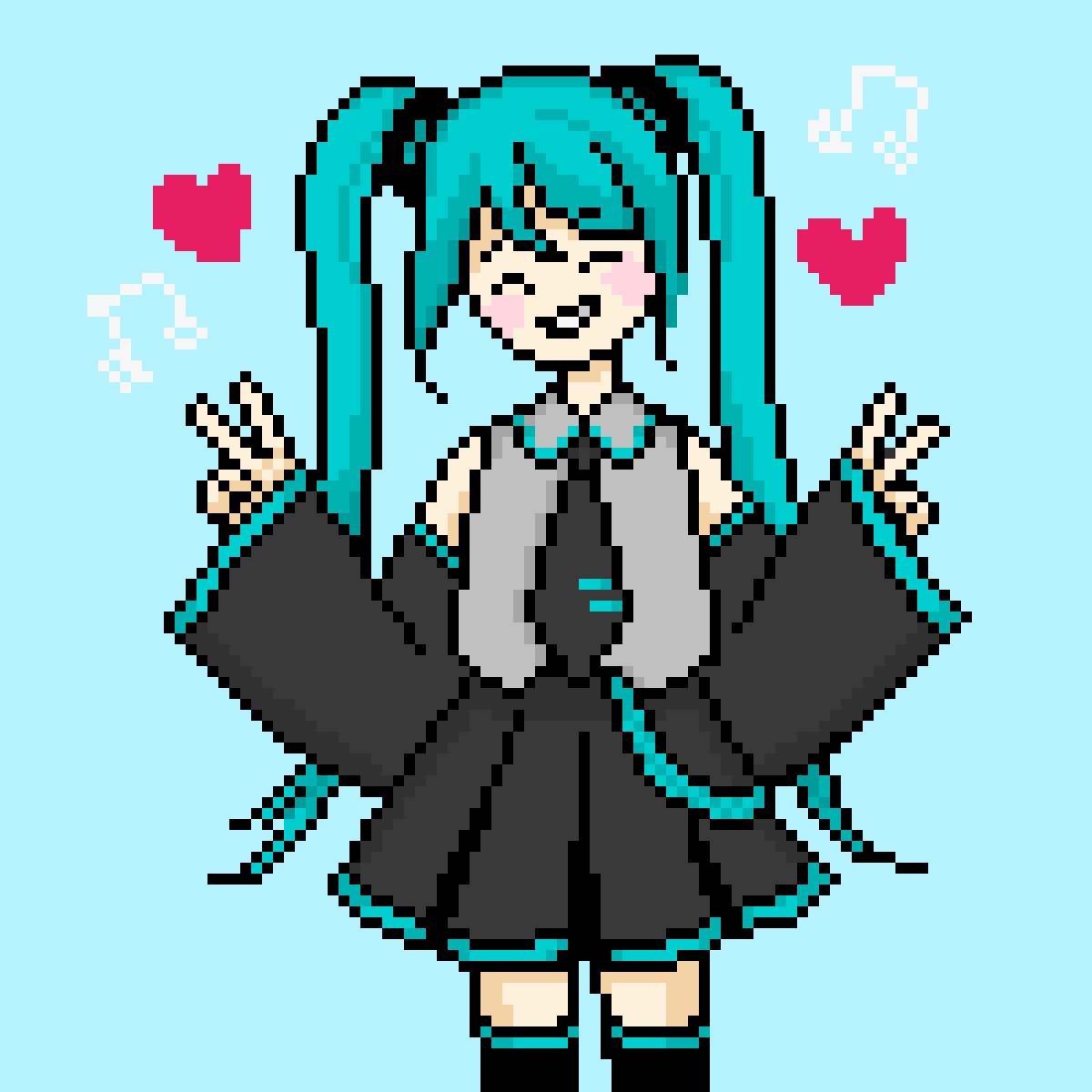 Pixilart - miku by mikufanclub