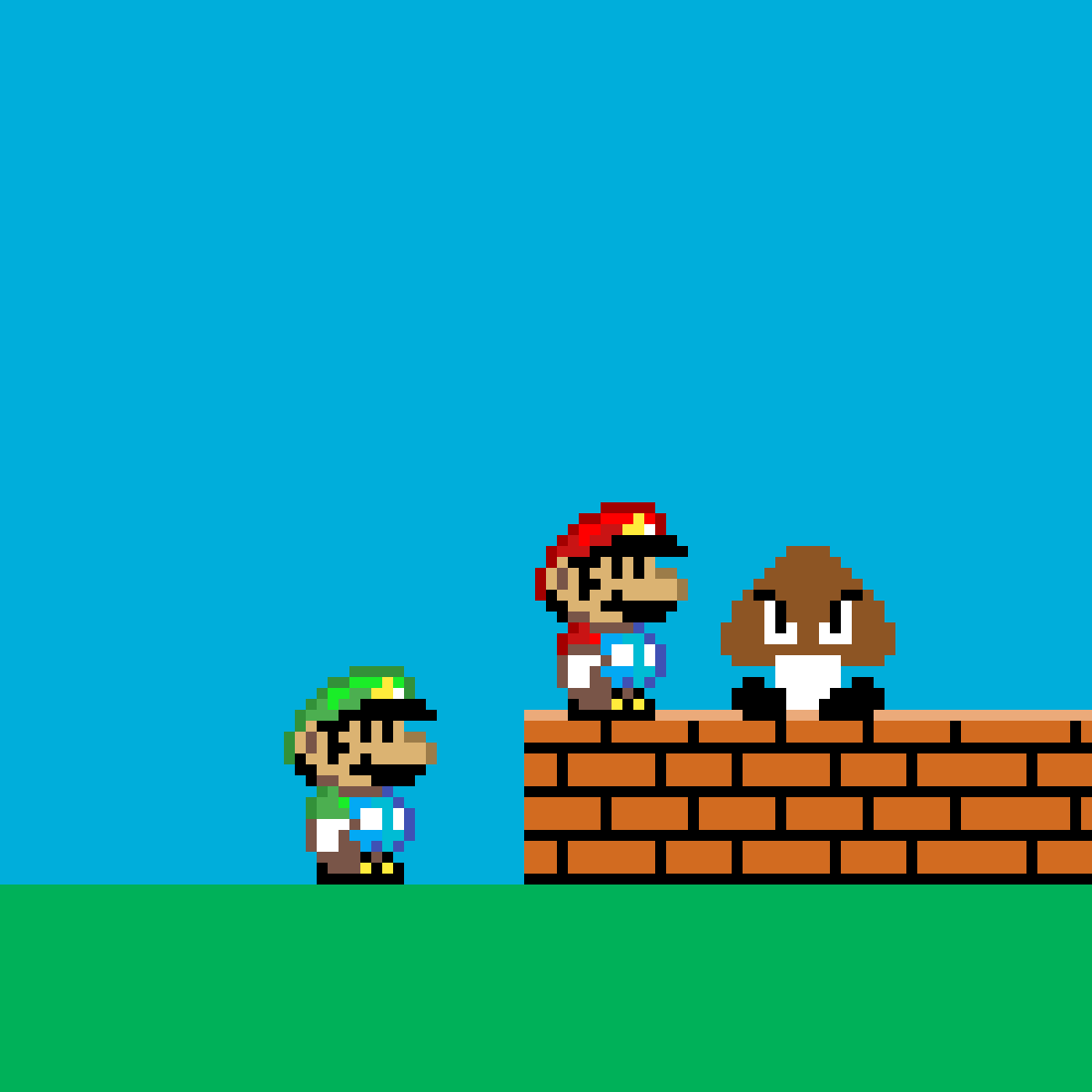 Editing Mario Bros - Free online pixel art drawing tool - Pixilart