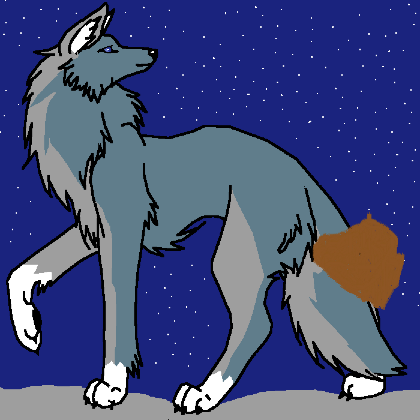 Editing wolf did a poopy - Free online pixel art drawing tool - Pixilart