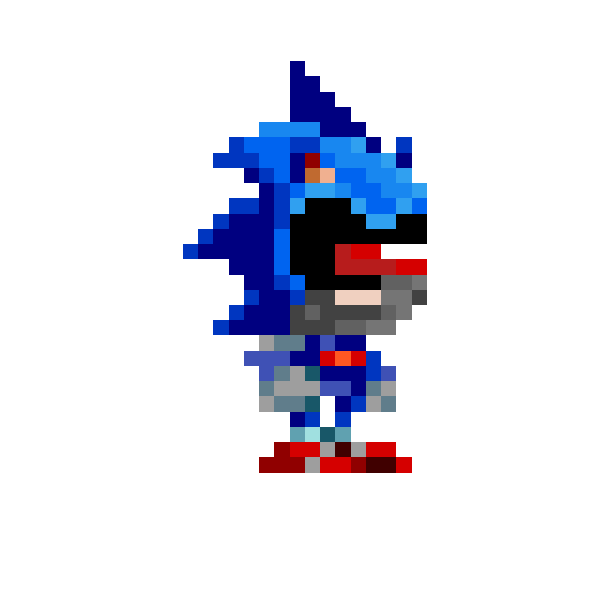 Pixilart - chibi mecha sonic by THECAPTAIN85
