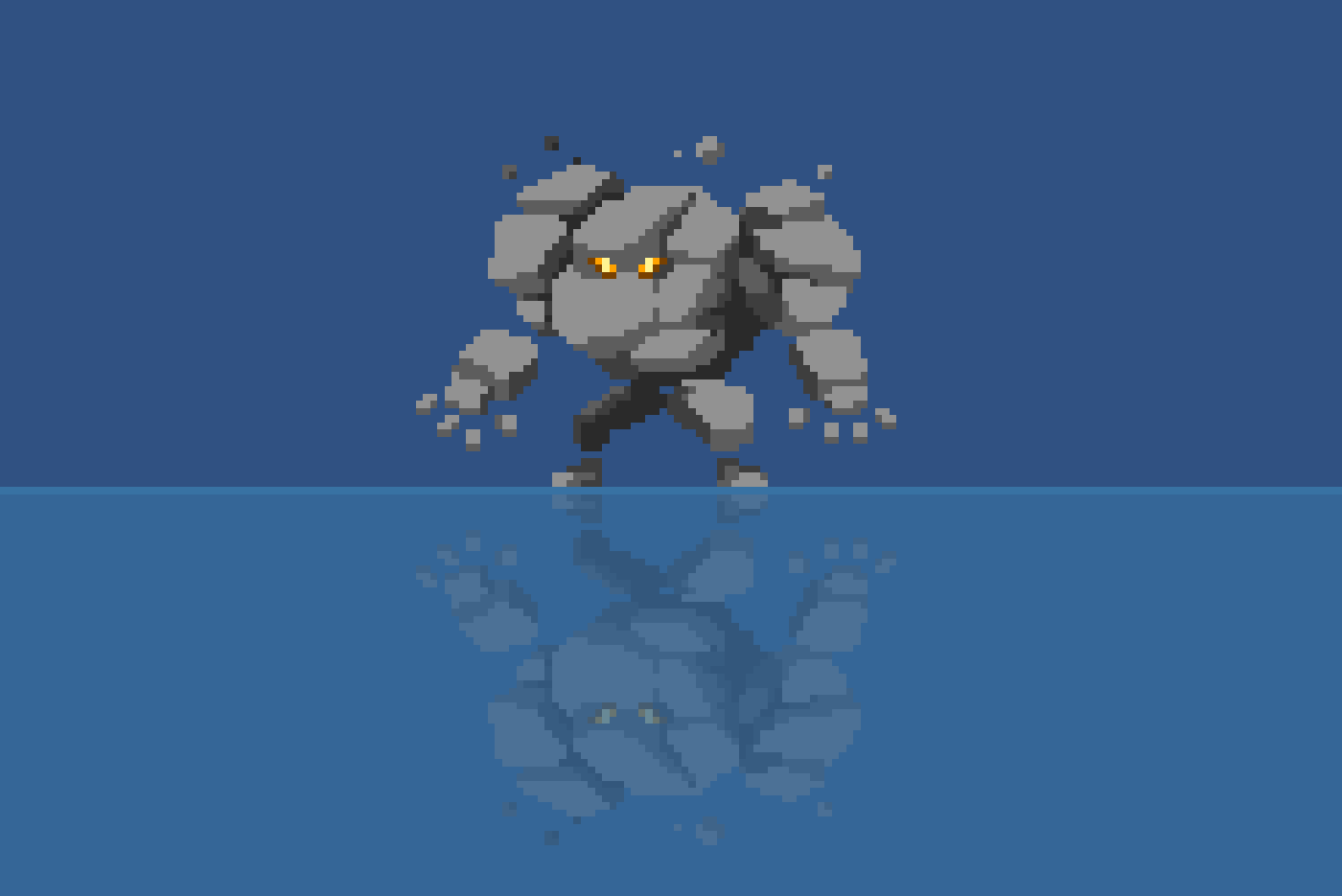 Pixilart - Rocky Golem by fran747