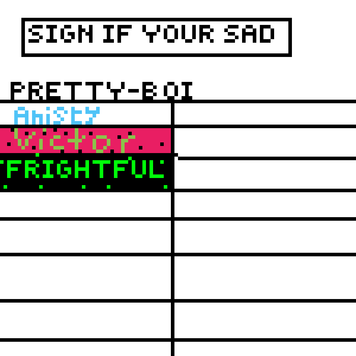 Editing sign - Free online pixel art drawing tool - Pixilart