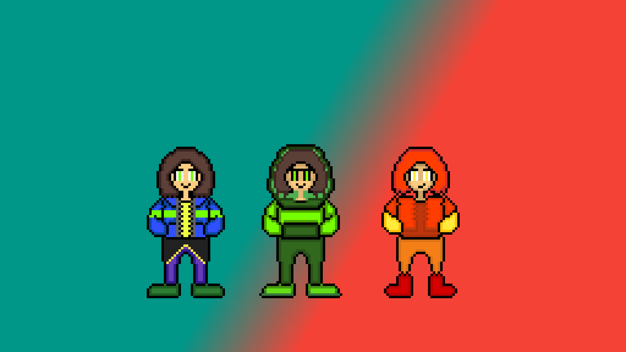 Pixilart - trio of gamers by 0gamer2000