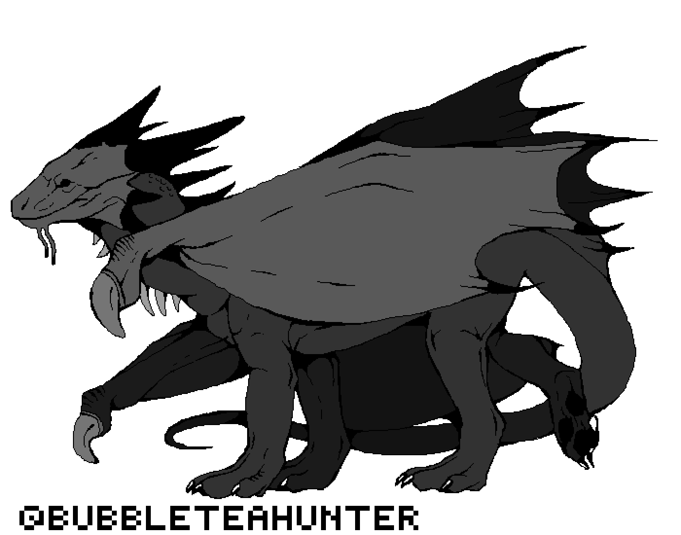 Pixilart - Dragon base by BubbleTeaHunter