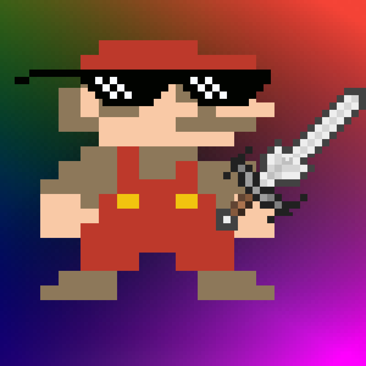 Pixilart - mario is a boss by Eric-koval