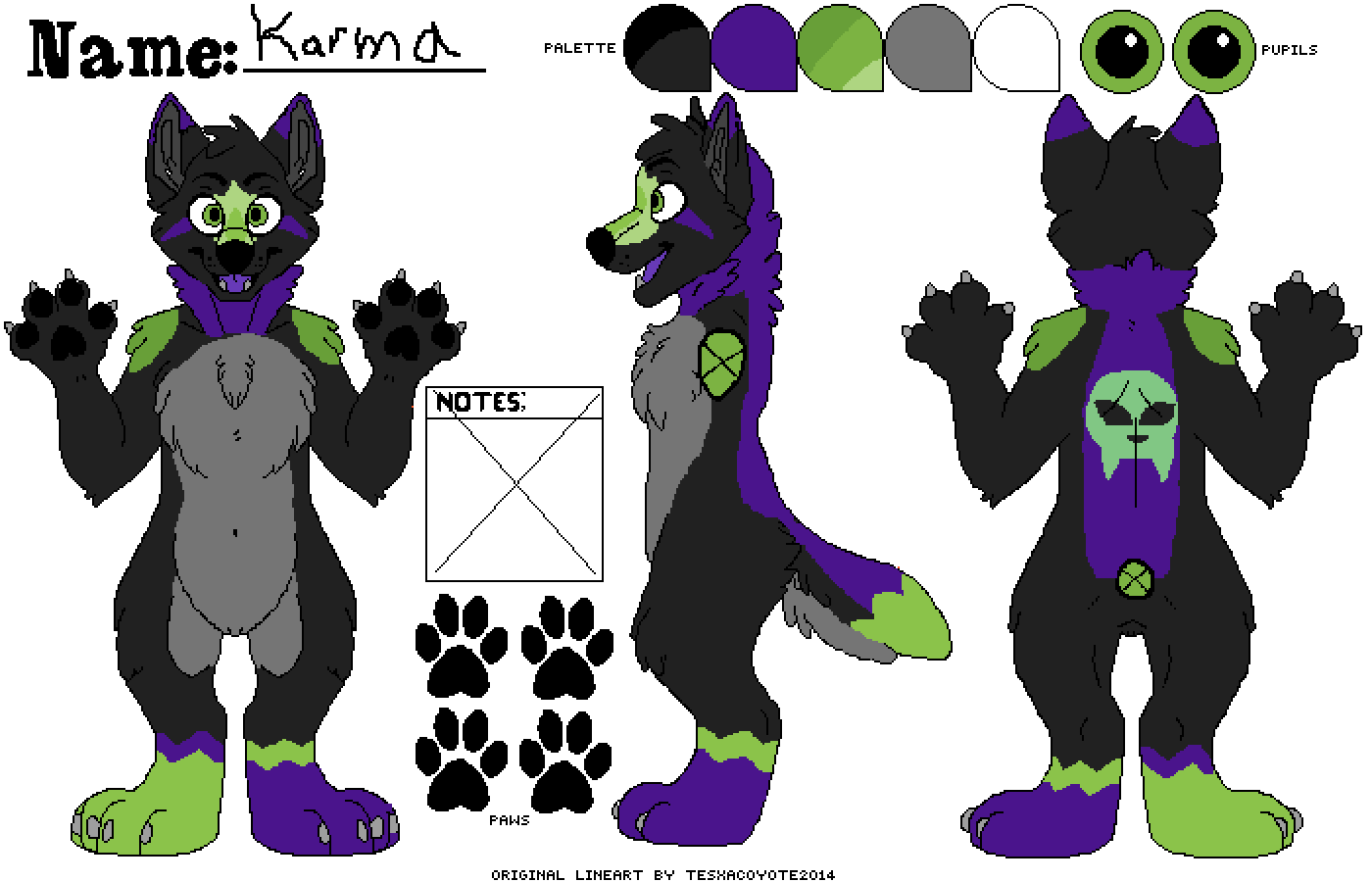 Pixilart - Karma reference sheet /base used/ by AlfieFlowerKid