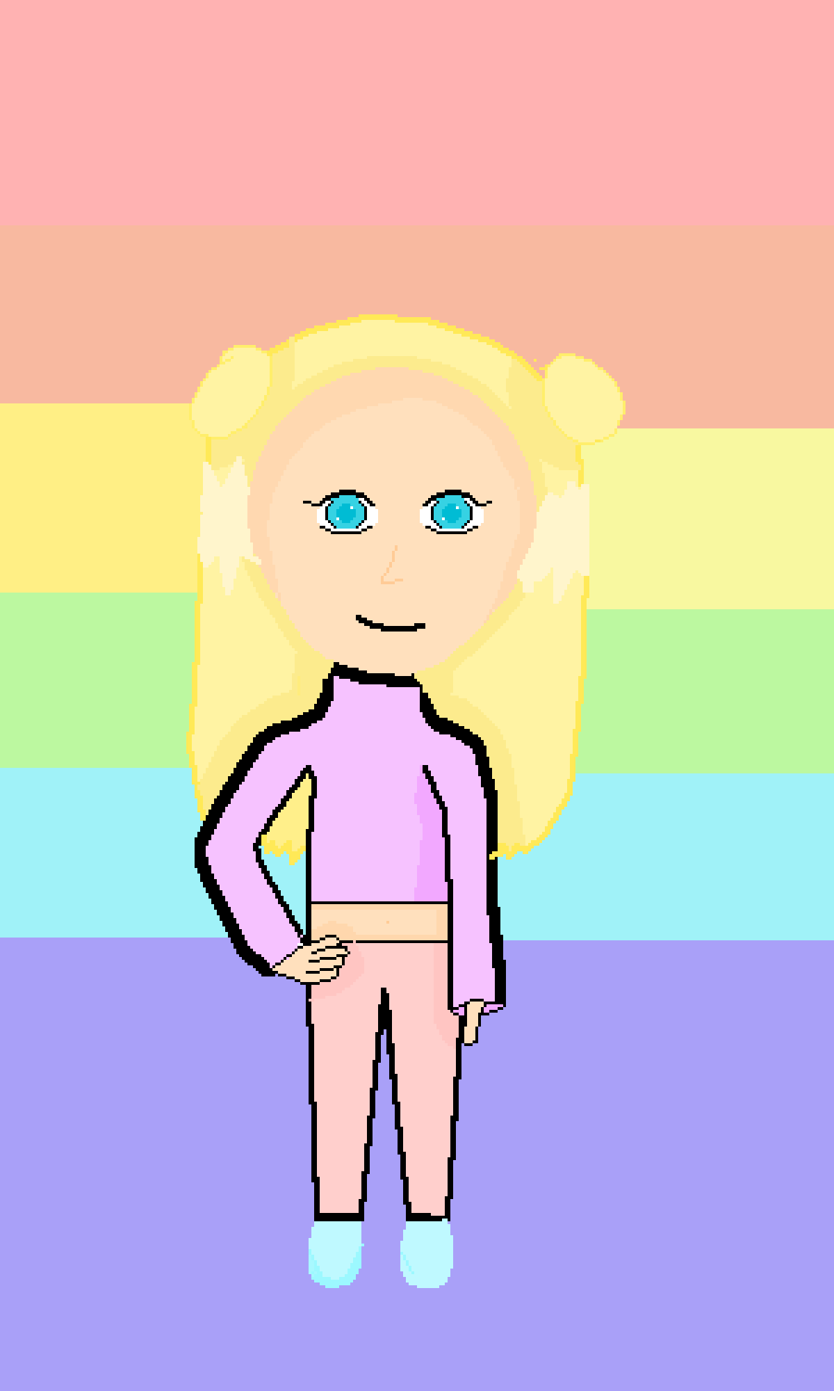 Pixilart - MY PASTEL OC GIRL by wicked-flame