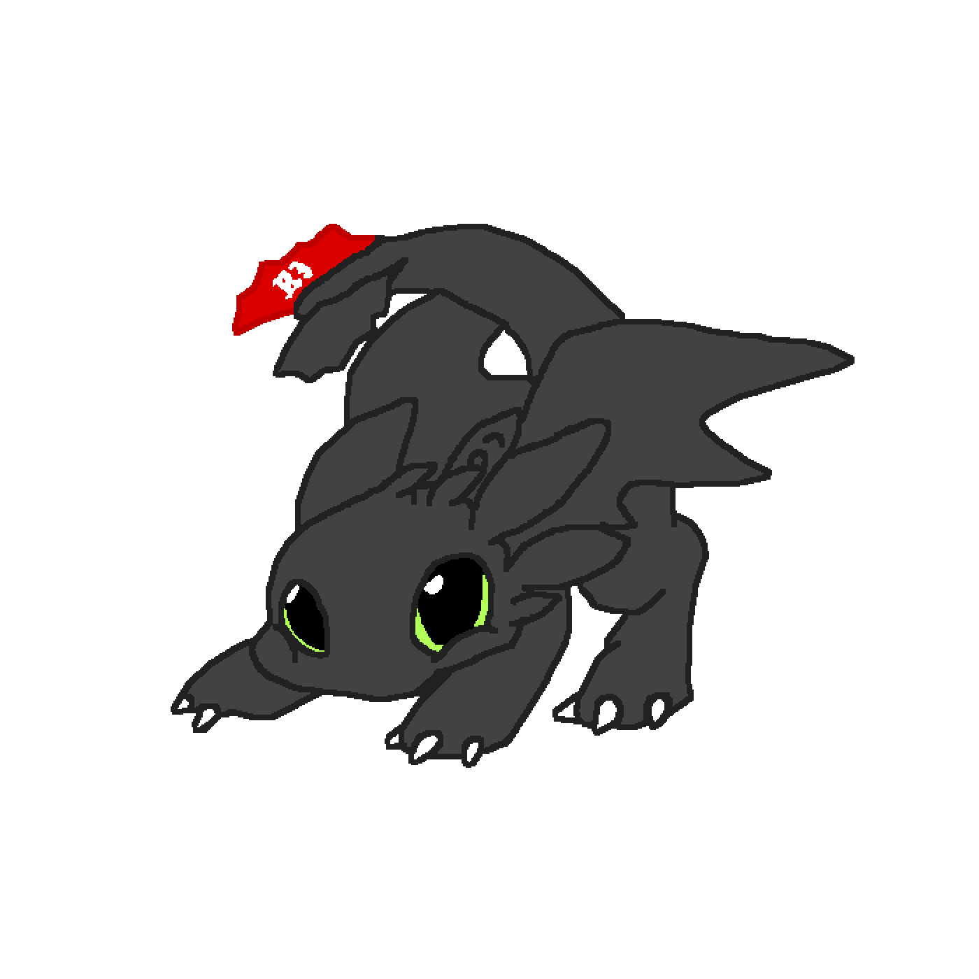 Pixilart - Baby toothless base by wolfist