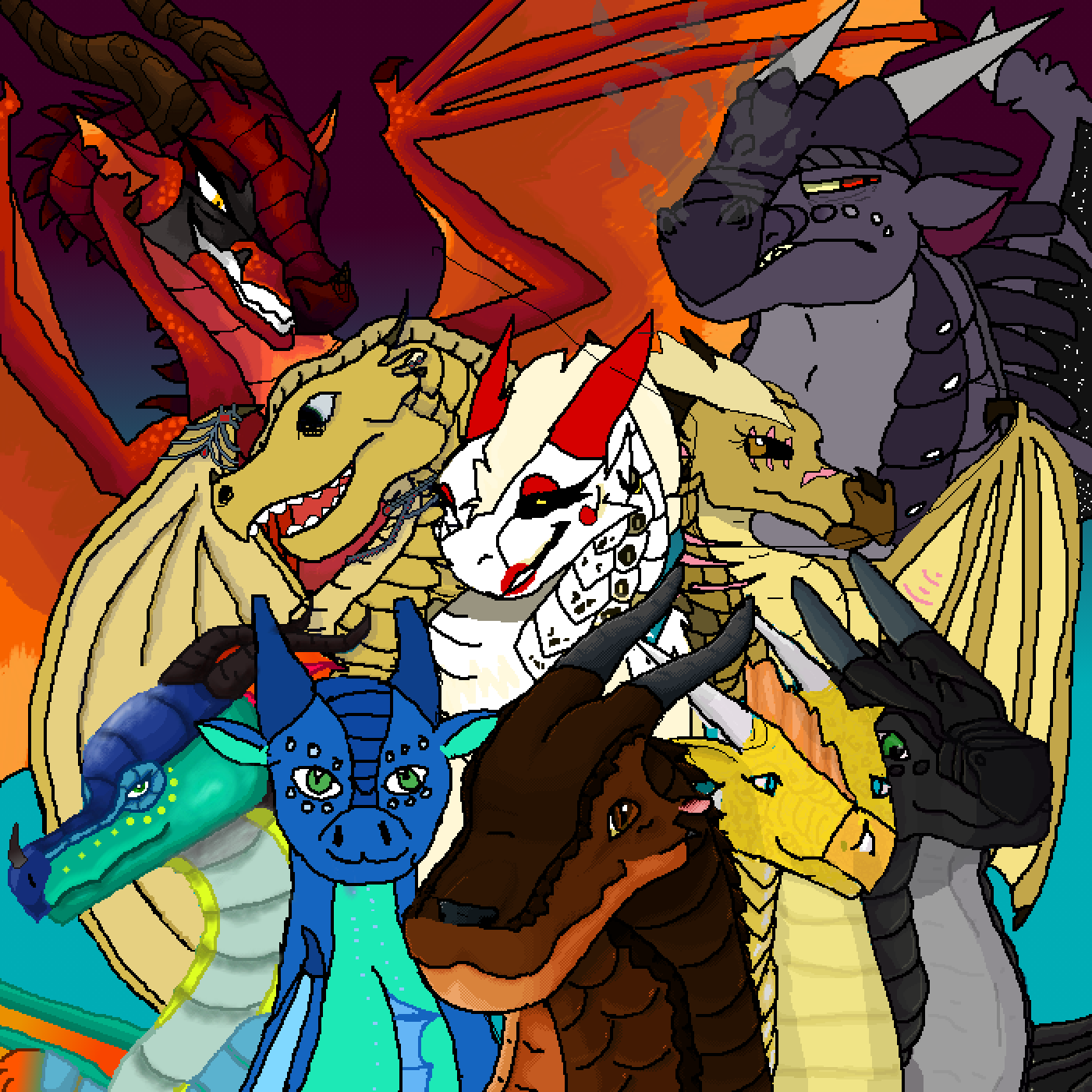 Pixilart - dragon oc collabe by Dh2bvDVhPpO9vct
