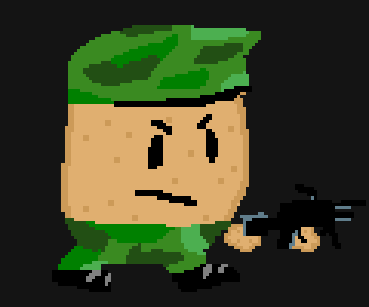 Pixilart - Potato Soldier by Master-Ducky