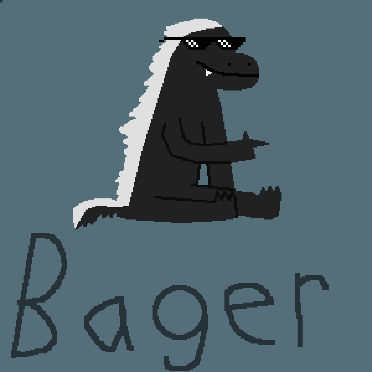 Pixilart - BAGER NEVER CARES by ZACATTTACK07