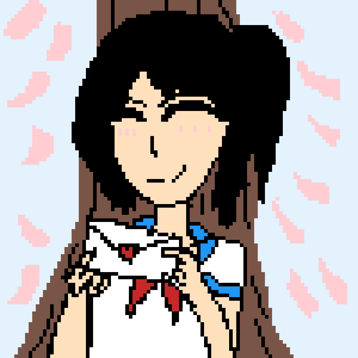 Pixilart - Ayano x Taro by Lonely-Loser