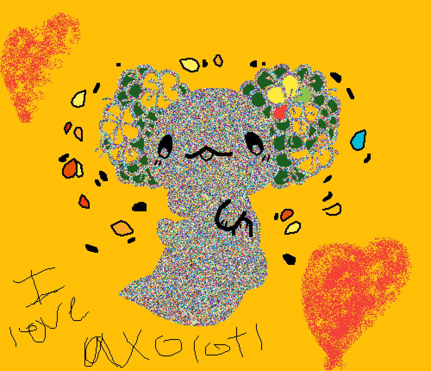 Pixilart - Flower Axolotl by sanrioxxbunny