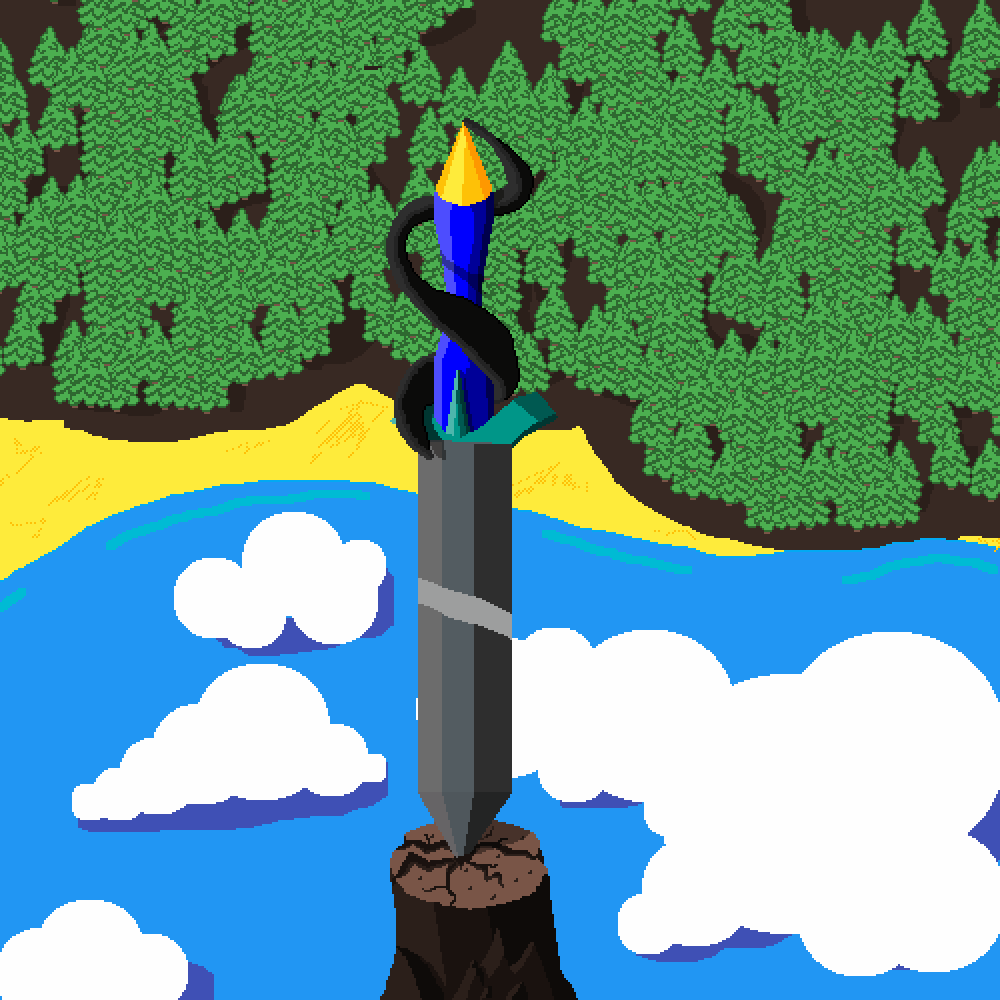 Pixilart - Sword of the Forest Spire by Booshblast