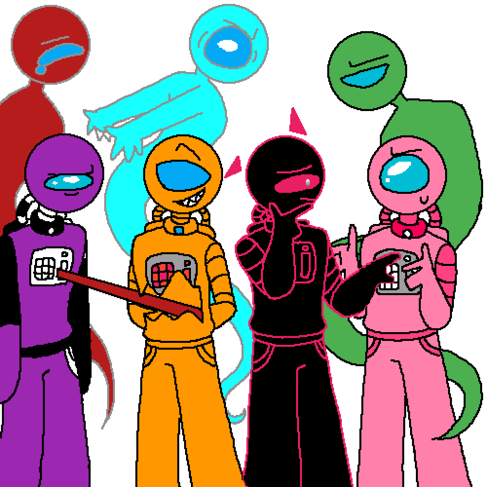 Pictures Of Among Us In Real Life Among Us Action Figures Crewmate