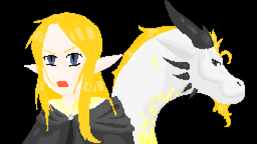 Editing Elf and her familiar - Free online pixel art drawing tool ...