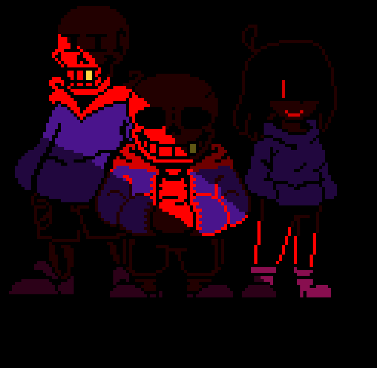 Pixilart - killing time Trio by MR-E