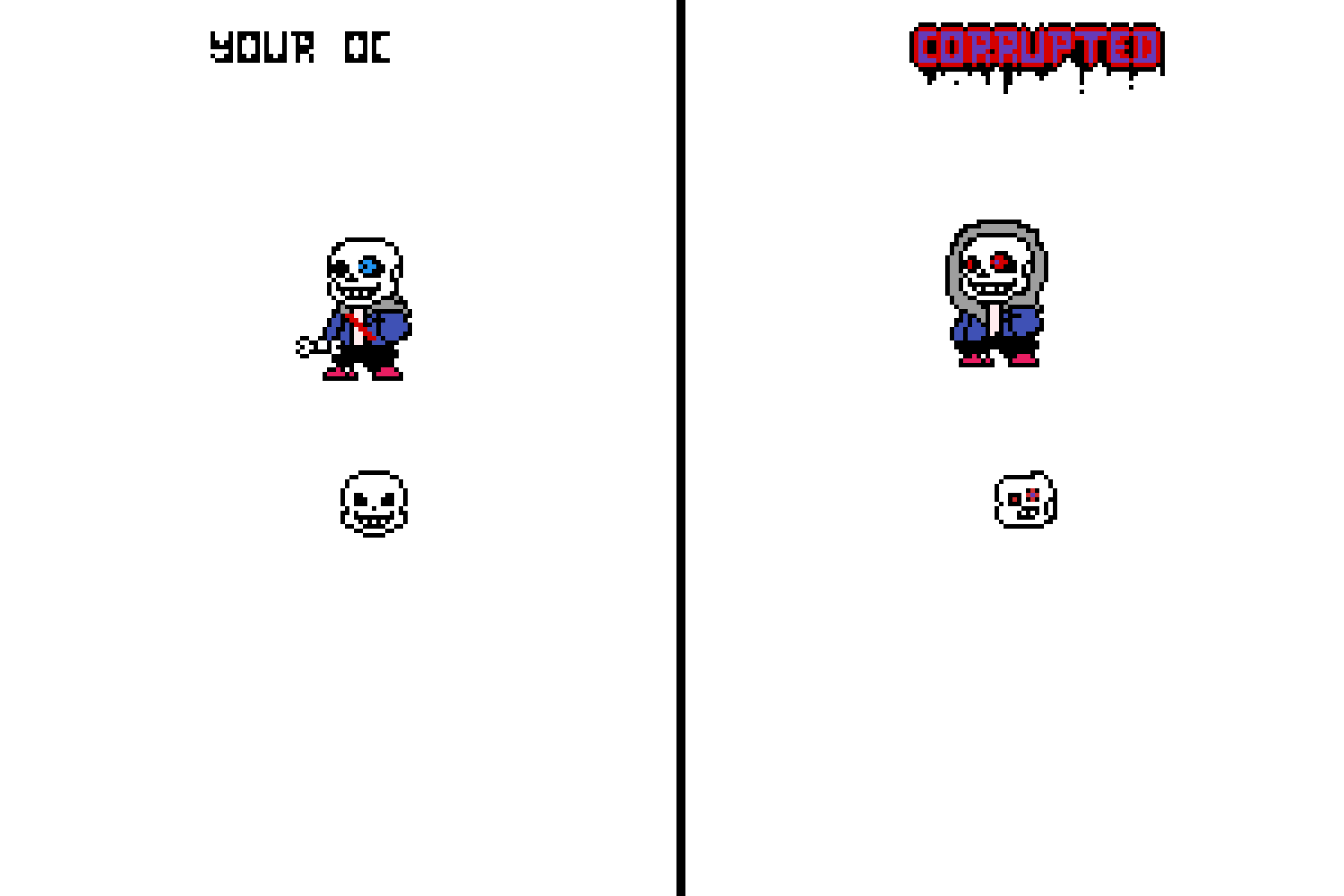 Pixilart - Corruption sans by THECAPTAIN85