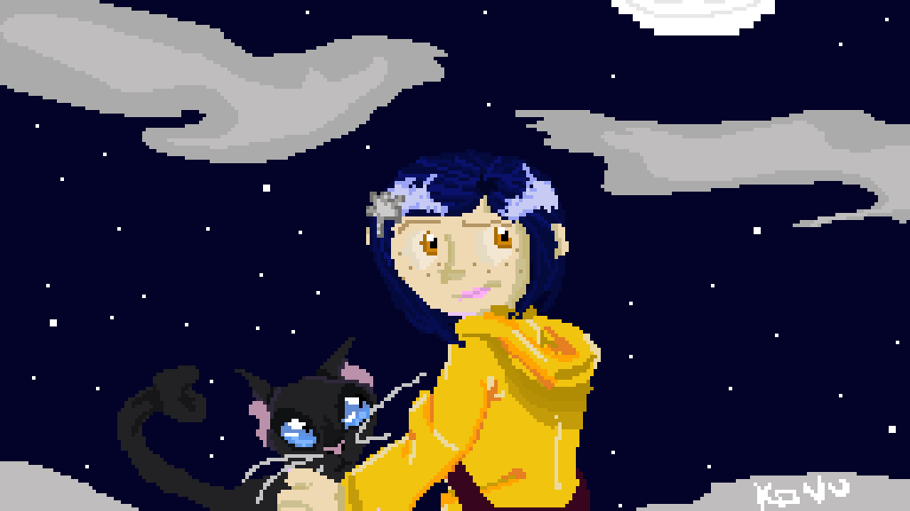 Editing Coraline - Free online pixel art drawing tool - Pixilart