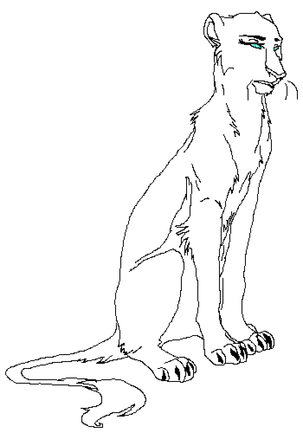 Pixilart - Lioness Base by Swiftfox25