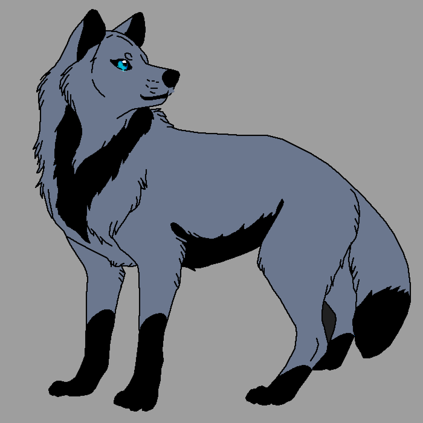 Editing Dark shadow wolf - Free online pixel art drawing tool - Pixilart
