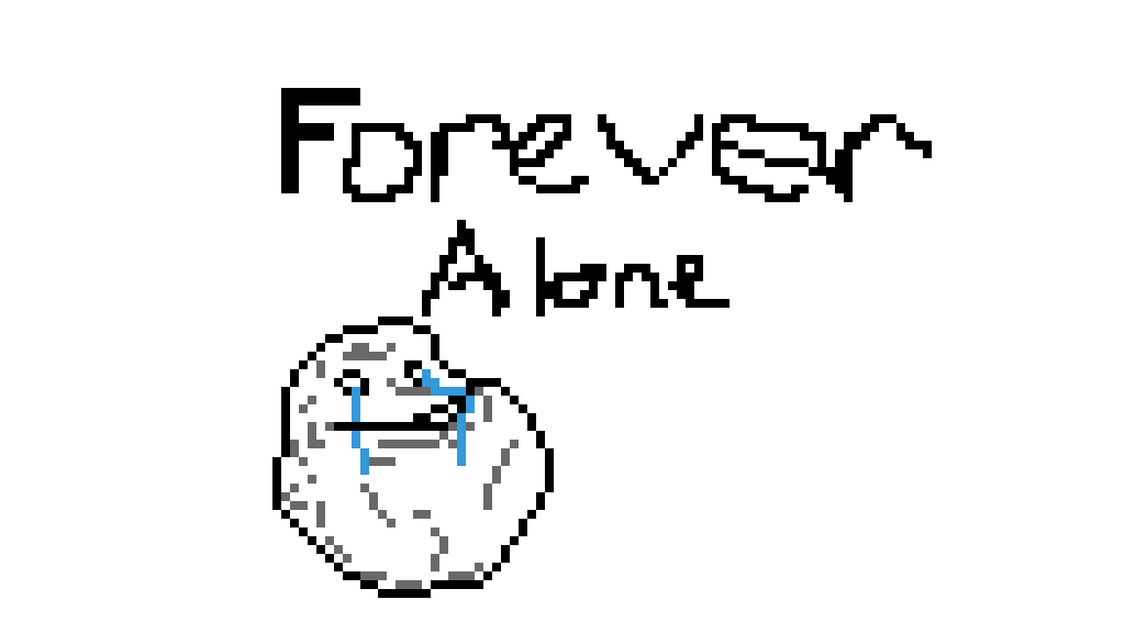 Forever Alone Face Png 3D Printable "Forever Alone" Meme Character