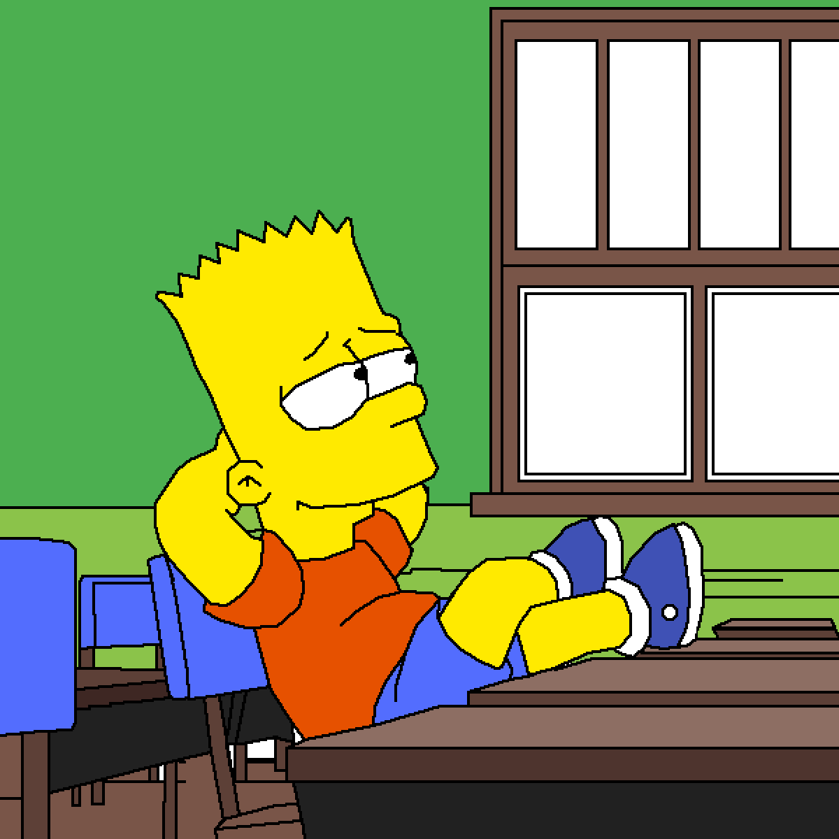 Pixilart - bart in no mans land by cheesey-lover