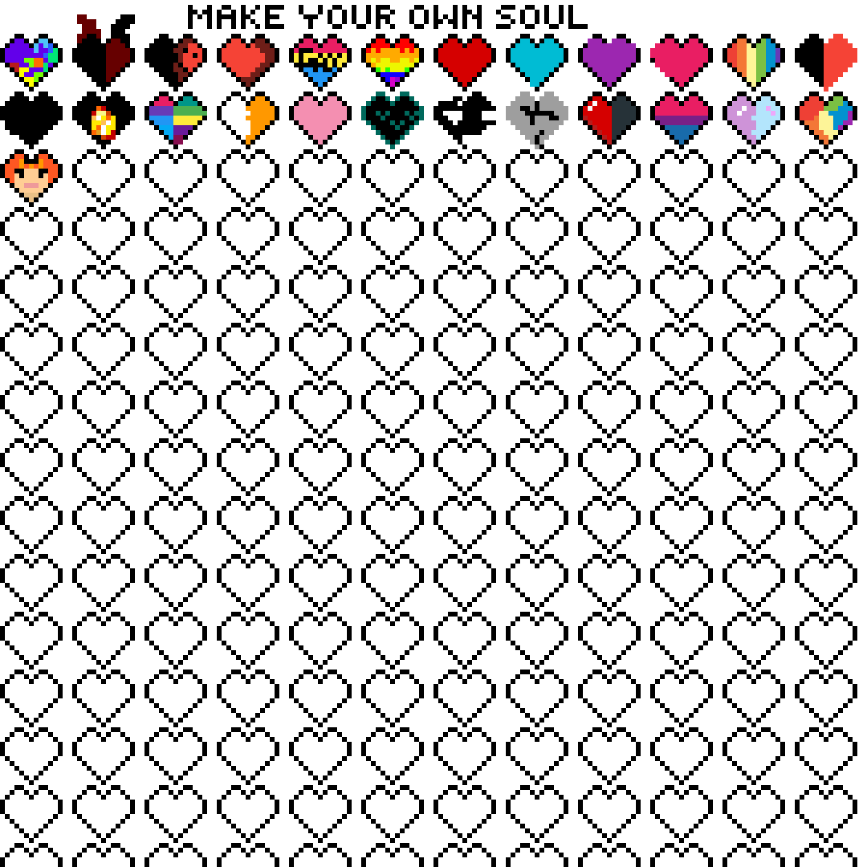 Edición guppy heart - Herramienta gratuita de dibujo en línea de pixel ...