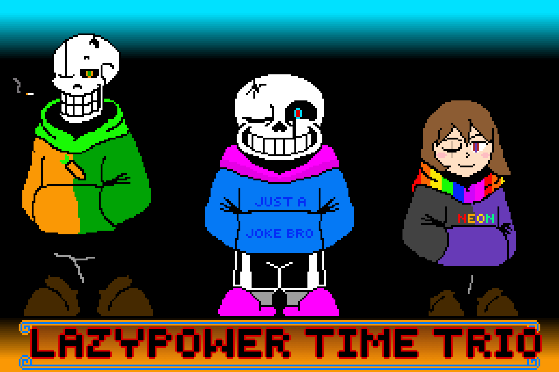 Pixilart - lazy power time trio by DaveTES07
